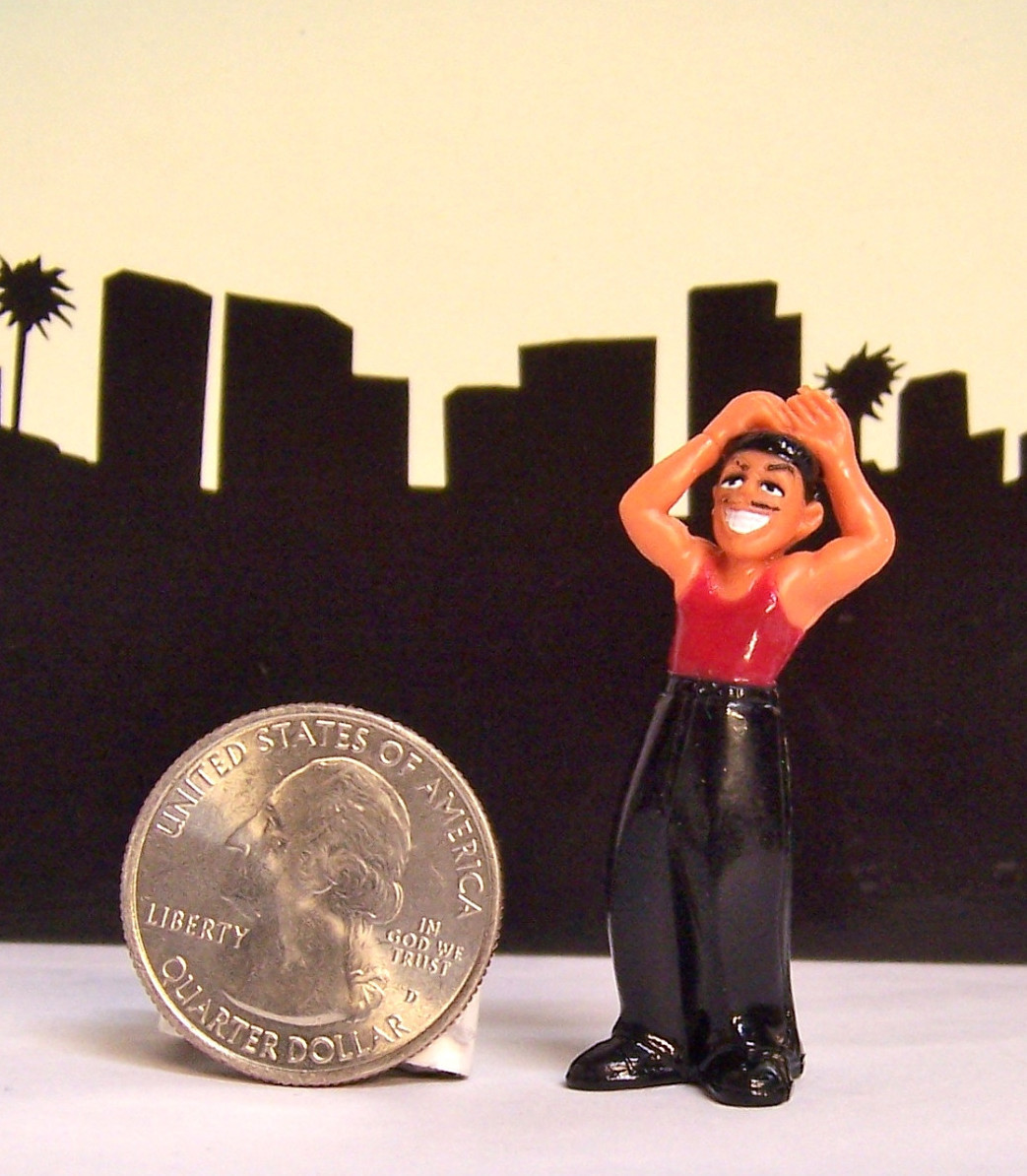 1- RARE Lil Homies Series # 5 Red Diablo Devil Cholo Diorama Figurine ...