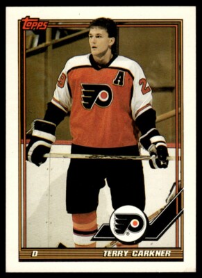 1991-92 Topps #291 Terry Carkner Philadelphia Flyers | eBay