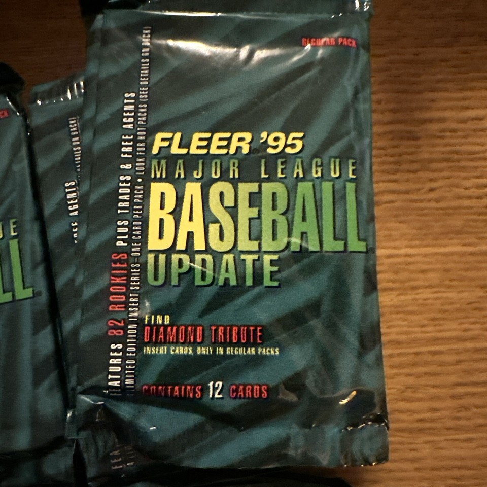 1995 Fleer Update baseball packs - 28 Packs lot 12 Cards Each Pack | eBay