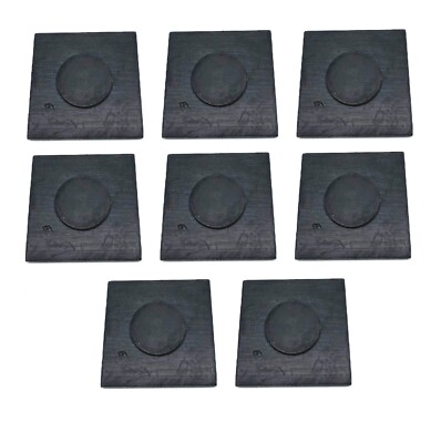 8 Pcs Square Leaf Spring End Tip Pad Anti Squeak Insert Cushion Rubber ...