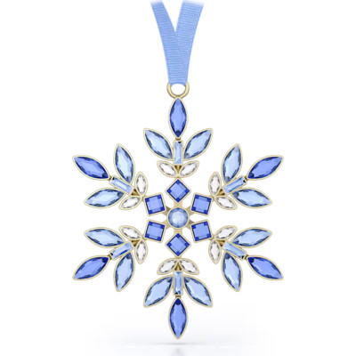Swarovski Gema Blue Holiday Snowflake Ornament - Boxed | eBay