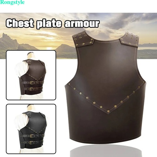 Medieval Warrior PU Leather Chest Armor Cosplay Costume Armor Chest ...