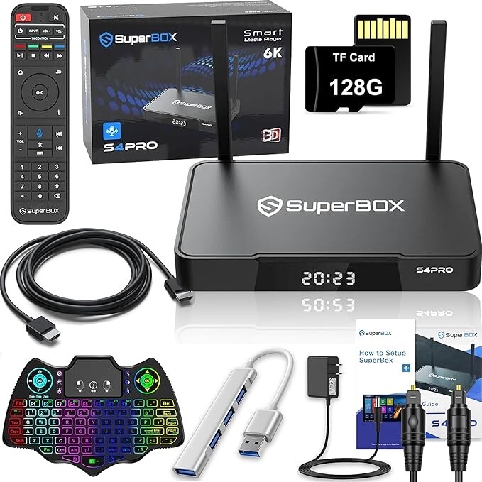 SHIPS FROM THE US Superbox S4 PRO Android tv Box with Live TV, VOD and ...