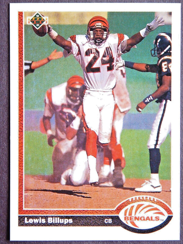 Lewis Billups #368 Upper Deck 1991 Football Card (Cincinnati Bengals ...