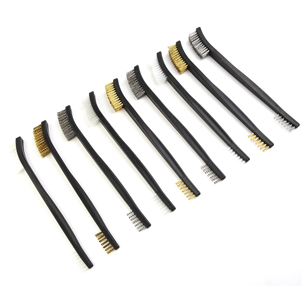 Mini Wire Brushes for Efficient Rust Removal and Metal Cleaning Set of ...