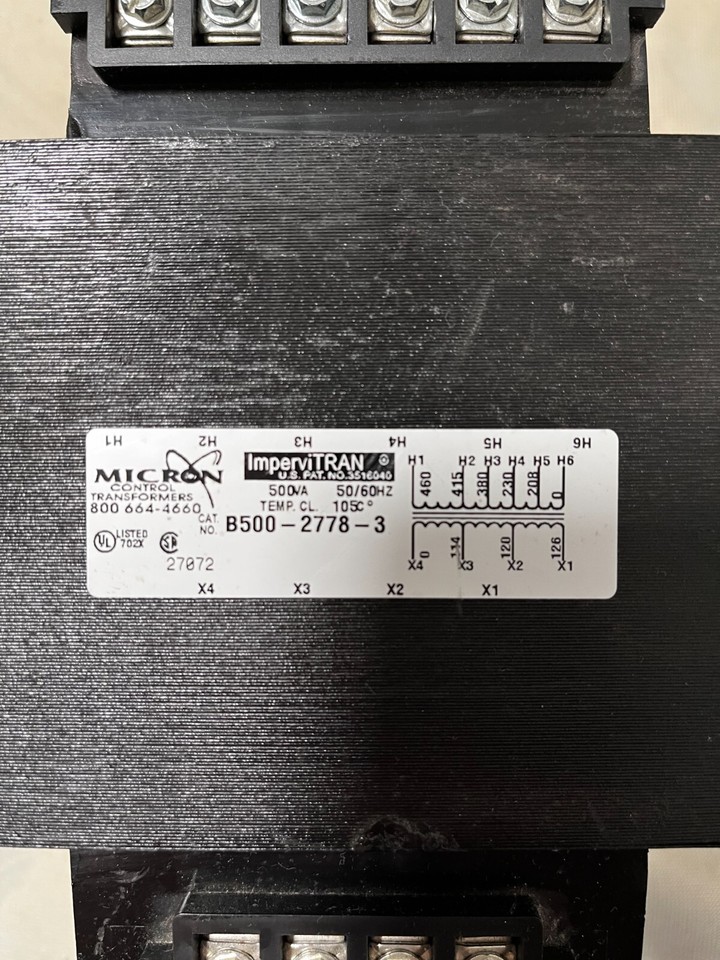 GA Braun E06000110, TRANSFORMER 500VA 200-575V 120/24VAC | eBay