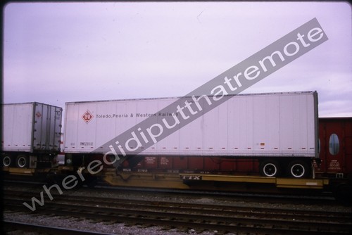 Original Slide TP&W Proviso ILL 11-95 Piggy Back Trailer | eBay