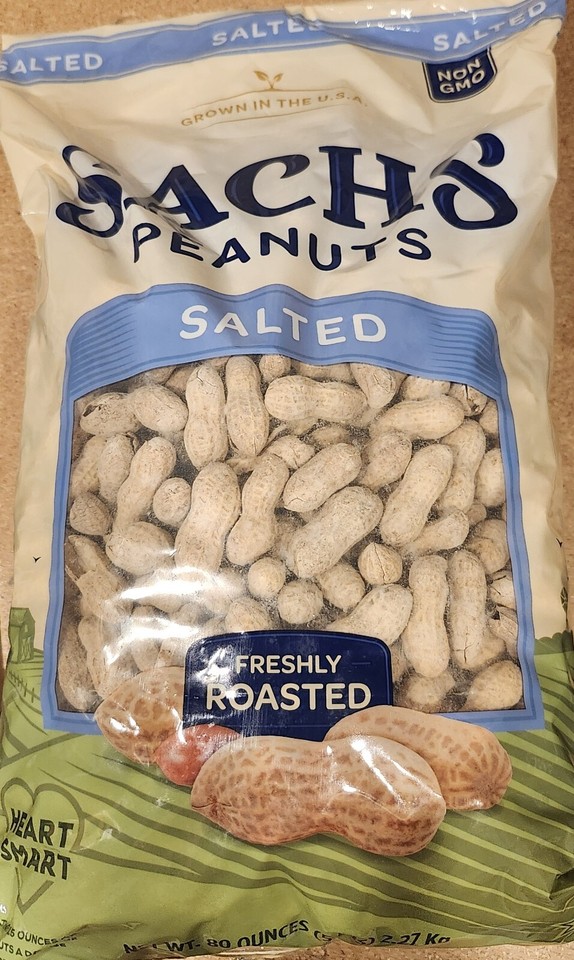 Sachs Delicious Roasted / Salted in Shell Peanuts 5lb | eBay