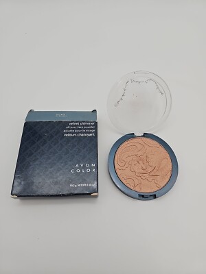 NEW AVON velvet shimmer all over face powder highlighter - luxe gold | eBay