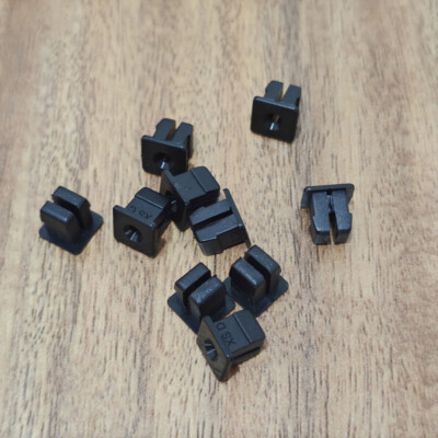 15Pcs Black Nylon Locking Nut Clip Retainer #6 Screw Size For GM ...