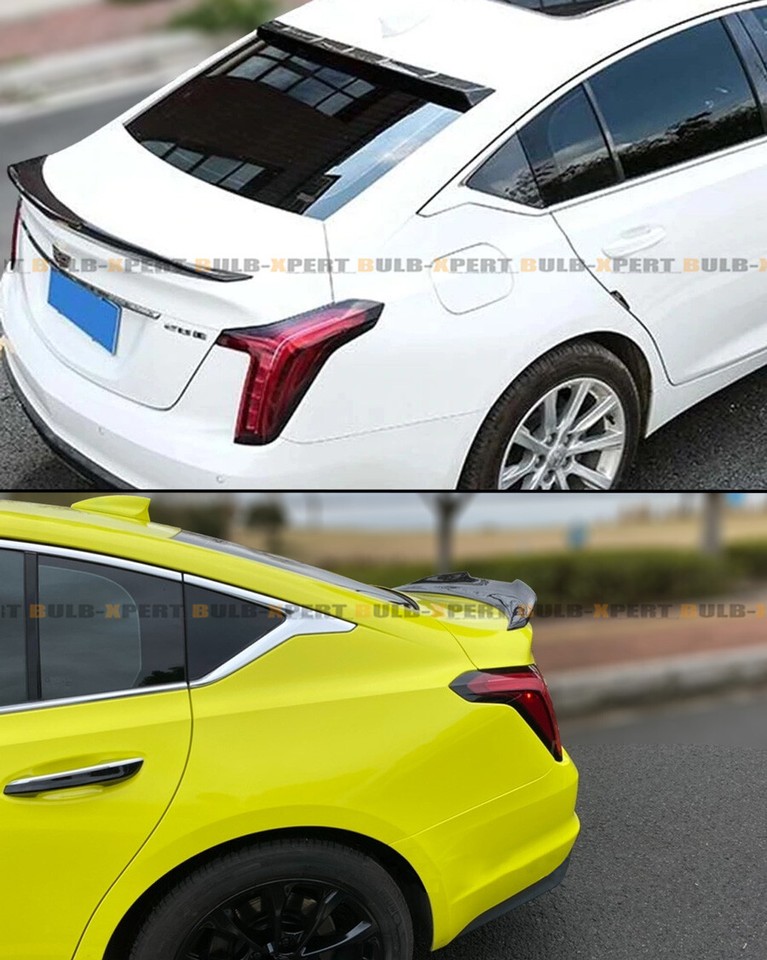 FOR 2020-25 CADILLAC CT5 PSM STYLE HIGHKICK DUCKBILL CARBON FIBER TRUNK ...