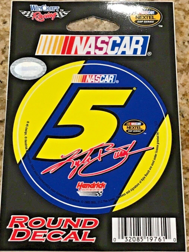 Kyle Busch #5 HENDRICKS RACING NASCAR NEXTEL CUP SERIES 3" ROUND DECAL ...
