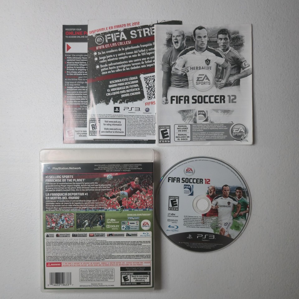 FIFA Soccer 12 Sony PlayStation 3 PS3 Complete CIB Sports Game Manual ...