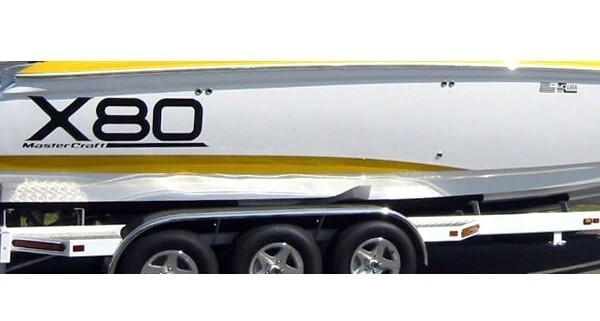 MASTERCRAFT X80 BOAT HULL X-80 GRAPHICS KIT SKI DECAL STICKER SET L@@K ...