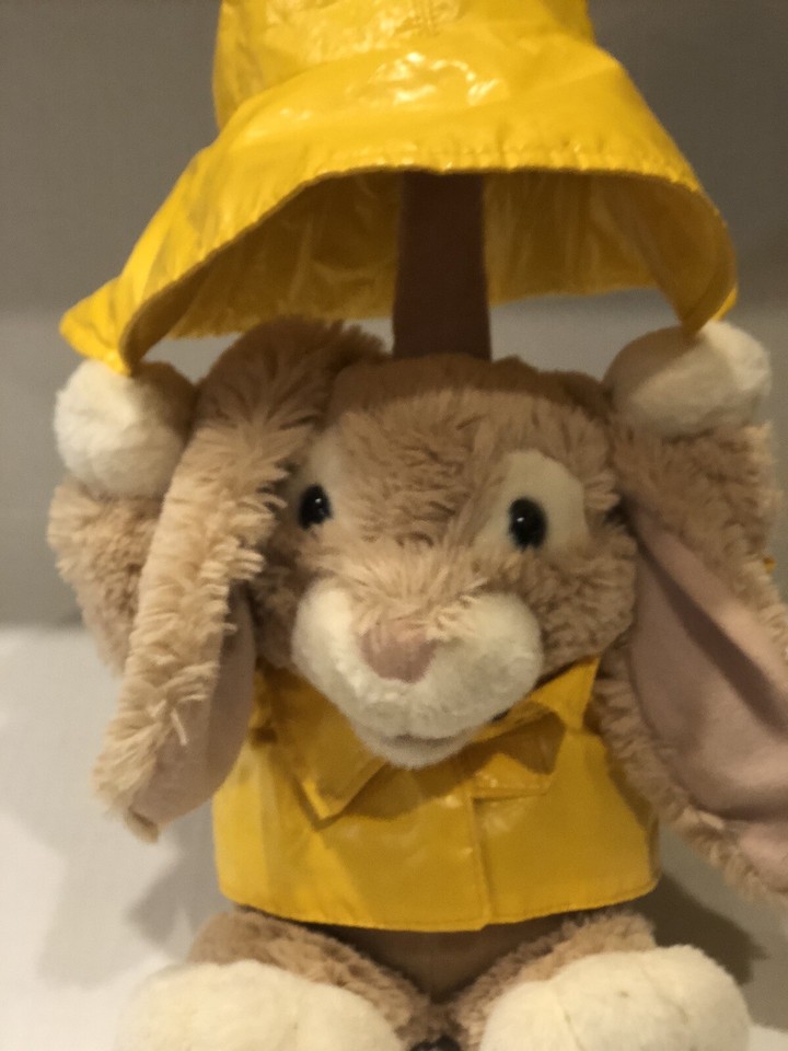 2013 Avon Singing Plush Rabbit Wearing Raincoat - Sings I Can See ...