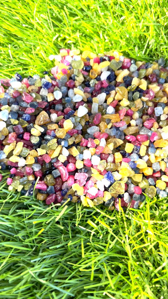 Natural Thailand Multi Sapphire & Ruby Mix Facet Grade Gemstone Rough ...