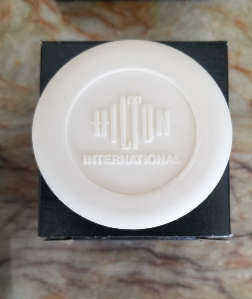 HILTON International ~ Luxury Hotels ~ 4 x 1.3 oz ea Round Disc Soap ...
