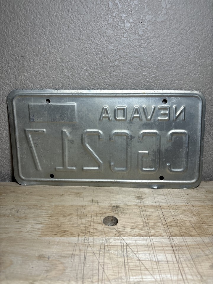 VINTAGE NEVADA LICENSE PLATE #CGC217 - BLUE-WHITE 1980s No STICKER | eBay