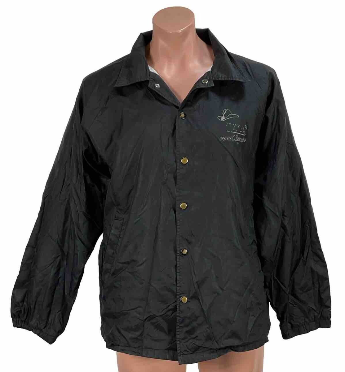 Vintage Texas Roadhouse Windbreaker Button Up Jacket Nylon Vintage Texas Roadhouse Windbreaker Button Up Jacket Nylon