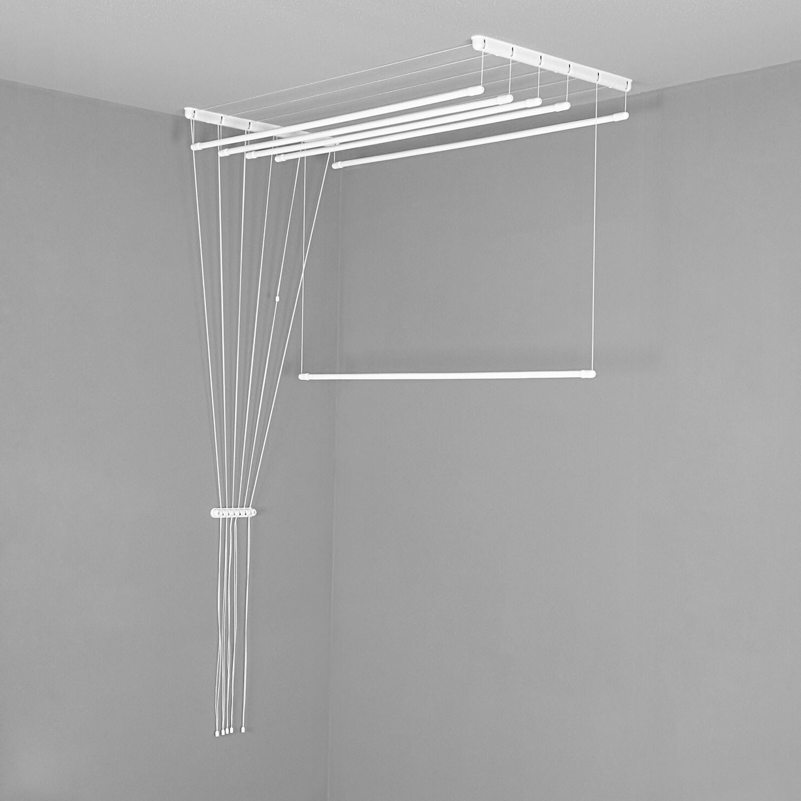 White Clotheslines & Laundry Airers Ceiling Drying Rack: 10 Pros & Cons ...