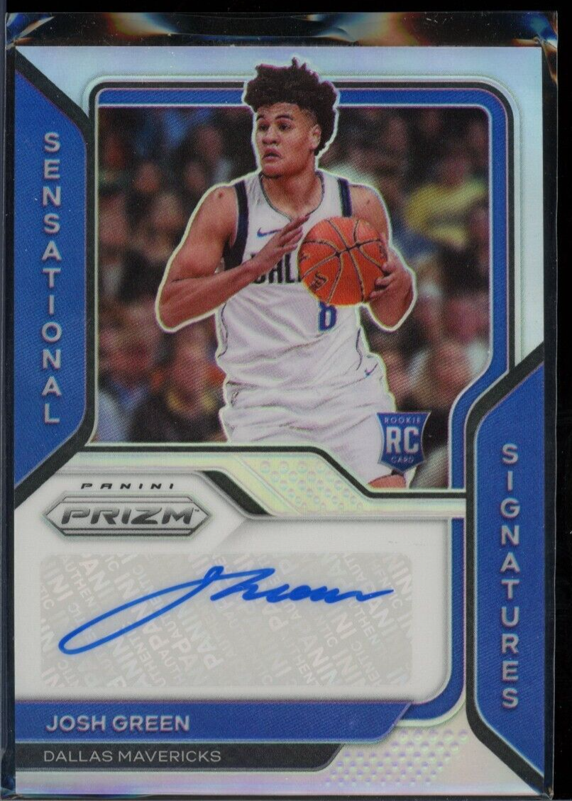2020-21 PANINI PRIZM SENSATIONAL SIGNATURES JOSH GREEN SILVER AUTO RC ...