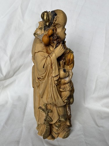 Vintage Italian Made Chinese God Longevity Peach Statue | eBay