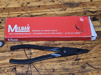 NOS vintage Milbar specality snap ring pliers large size 9" No 255 R ...