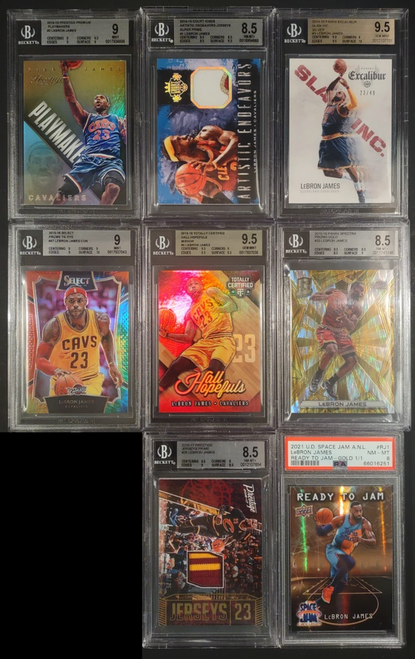 Lebron James Tom Brady 199 Auto 1/1 Finite Superfractor NFL Shield ...