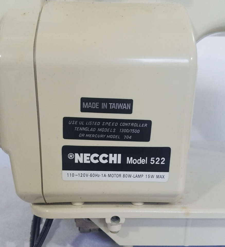 Necchi Model 522 Sewing Machine w Manual AS IS Parts Only | eBay