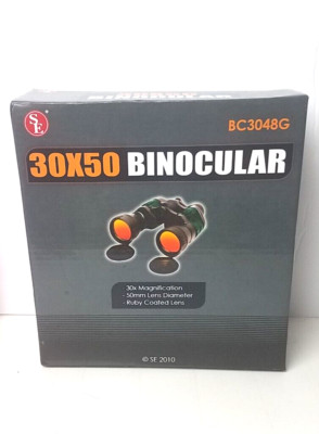 Binoculars 30x Magnification 50mm Ruby Coated Lens w/ Black Case SE NEW ...