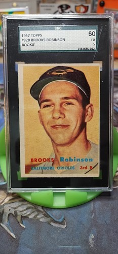 1957 Topps Brooks Robinson #328 Rookie Card RC SGC 5 Old Label Great ...