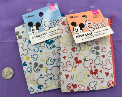 Disney Mickey Mouse Small Mesh Case Bundle - Set of 2 - 6" x 4.5" | eBay