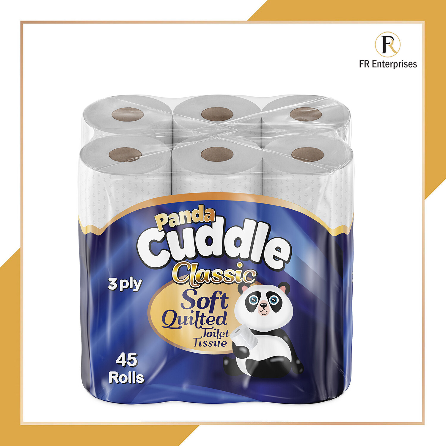 Panda Cuddle Soft Quilted 3 Ply Classic Toilet Tissue Paper 45 |90 ...
