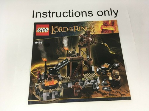 ONLY instructions Lego 9476 The Orc Forge Lord of the Rings Hobbit; no ...