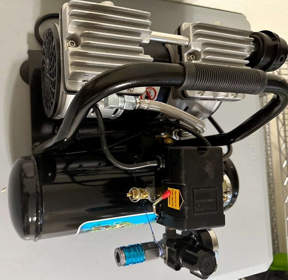 Hookah diving Compressor 120-volt "Reef Cutter" 5.2cfms COMPRESSOR ...