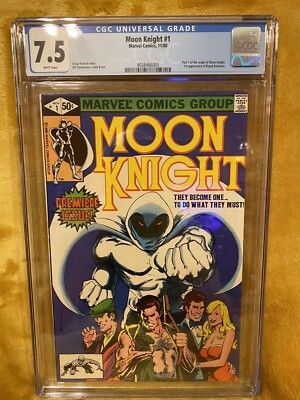 1980 Marvel Moon Knight #1 First Issue 1st App Raoul Bushman CGC 7.5 ...