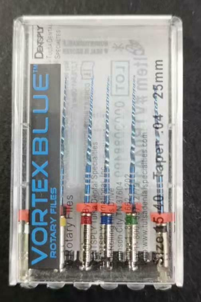 10pk 25mm .04 Asst Vortex Blue Rotary Files Dentsply Tulsa Dental Root ...