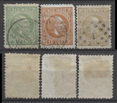 No: 124128 - NETHERLANDS - INDIE - LOT OF 3 OLD STAMPS - USED!! | eBay