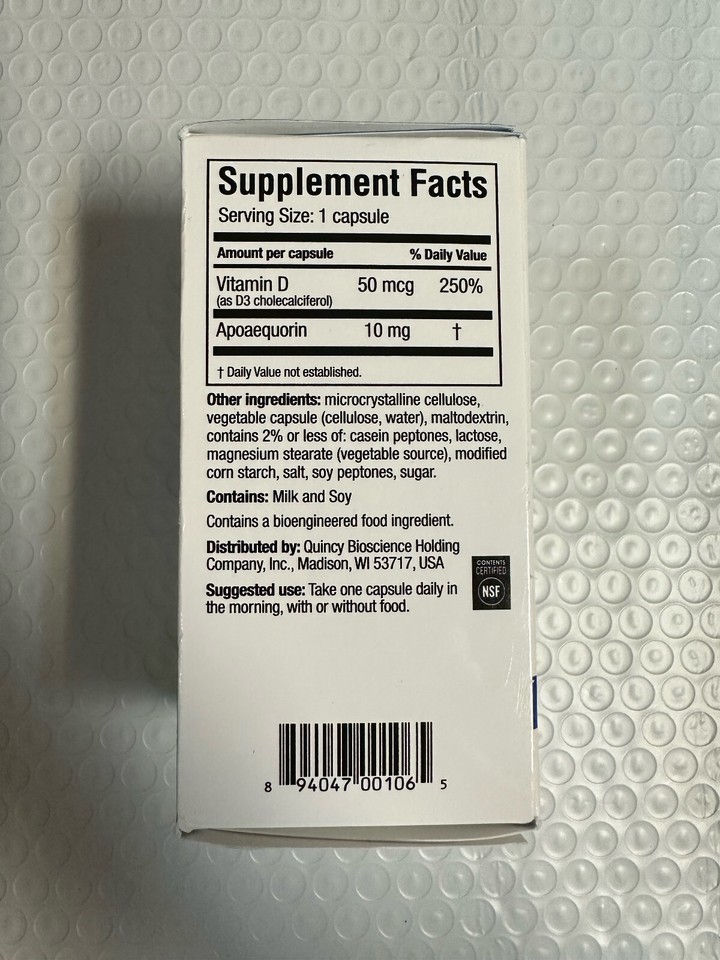 Prevagen Regular Strength 10mg Improves Memory 60 Cap #065 894047001065 ...