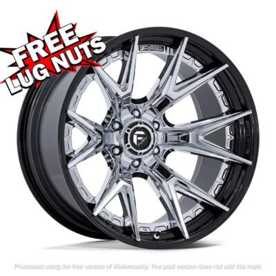 22 inch 22x10 Fuel FC402 CATALYST CHROME BLACK wheel rim 6x135 -18 | eBay