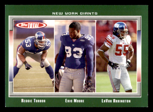 2006 Topps Total LaVar Arrington / Reggie Torbor / Eric Moore #336 ...