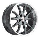 20" Vision 143 Torque Gunmetal Machined Lip 20x8.5 Wheel 5x5 (5x127 ...