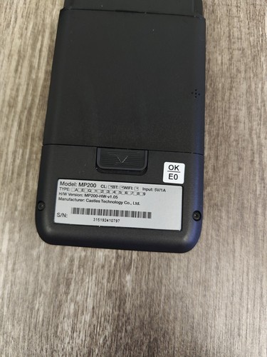 Castles Technology MP200 Black Wireless 2.4" Touch Display Credit Card ...