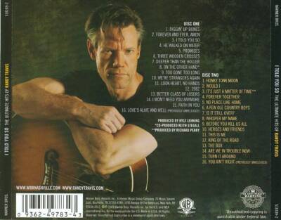 RANDY TRAVIS - I TOLD YOU SO: THE ULTIMATE HITS OF RANDY TRAVIS NEW CD ...