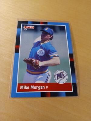 1988 Donruss #120 MIKE MORGAN Seattle Mariners Baseball Cards, Pitcher ...