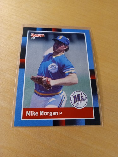 1988 Donruss #120 MIKE MORGAN Seattle Mariners Baseball Cards, Pitcher ...