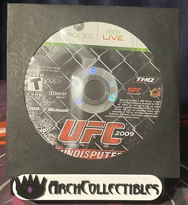 UFC Undisputed 2009 (Microsoft Xbox 360) Disc Only Tested MMA Fighting ...