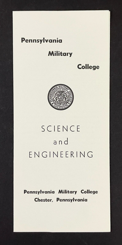 1964 Pennsylvania Military College Chester Science Engineering Program ...