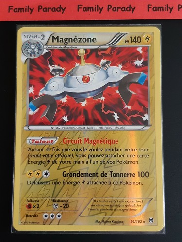 Magnézone REVERSE 140pv 54/162 XY Impulsion Turbo Carte Pokemon Rare ...
