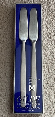 Gilde Smorkniver 761 Butter Knives Roy Blohm Norway Set Of 2 Knife | eBay